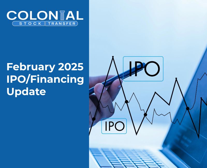 Financing/IPO Transactions – February 2025